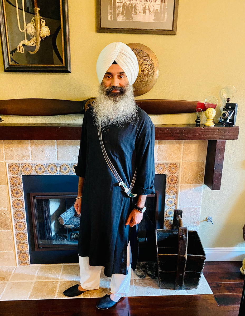 Elegant engraved Jasper Kirpan – Khalsa Raj