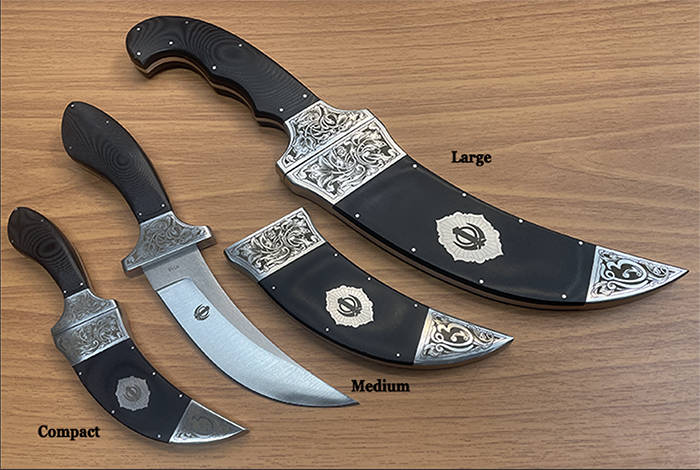 Black G10 (ultra-durable fiberglass laminate) Kirpans – Khalsa Raj