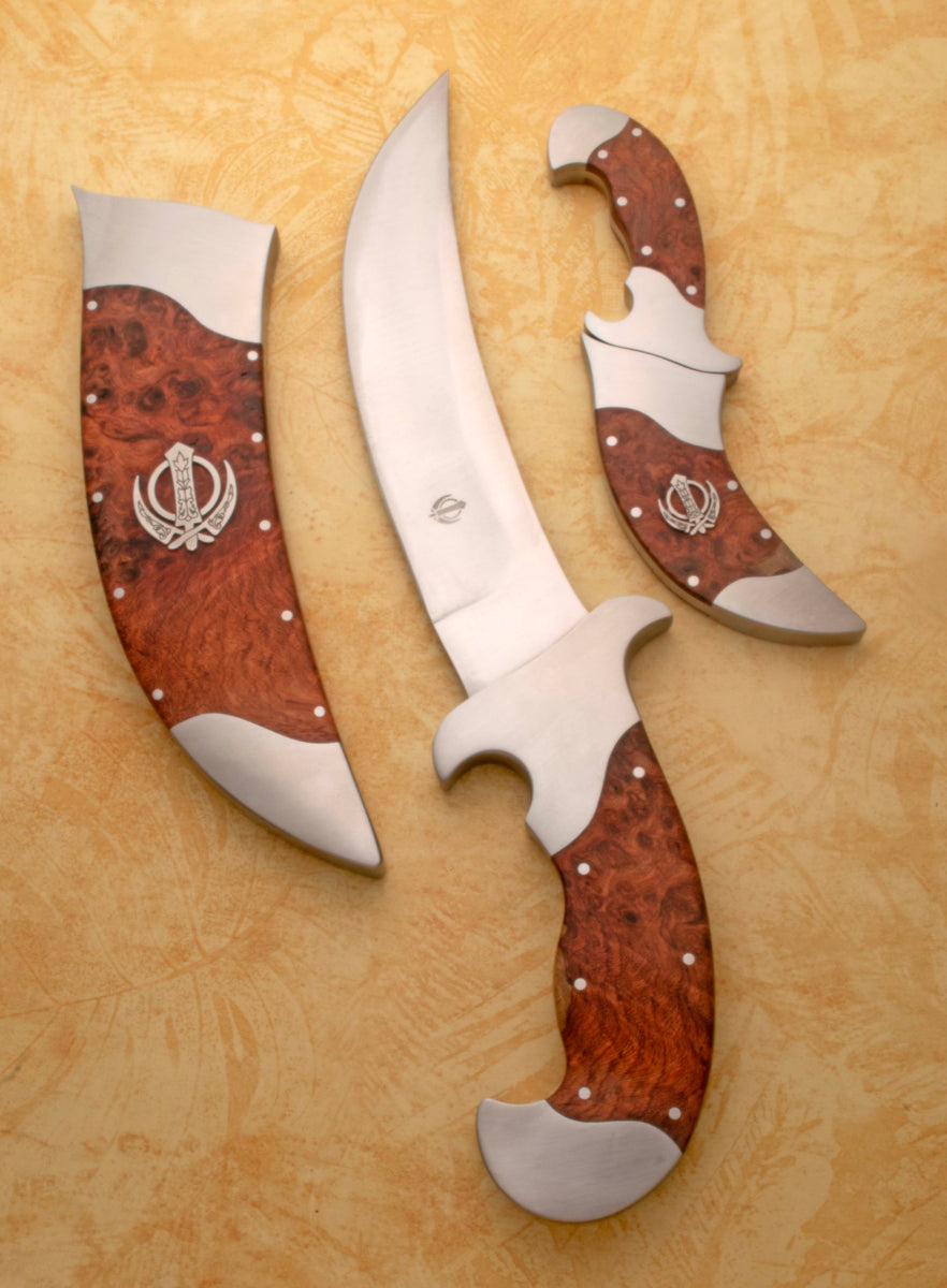 Natural amboyna burl hardwood Kirpans – Khalsa Raj
